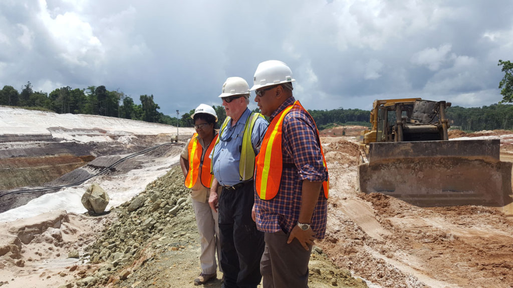 Minister Raphael G.C. Trotman visits Troy Resources Karouni operations ...