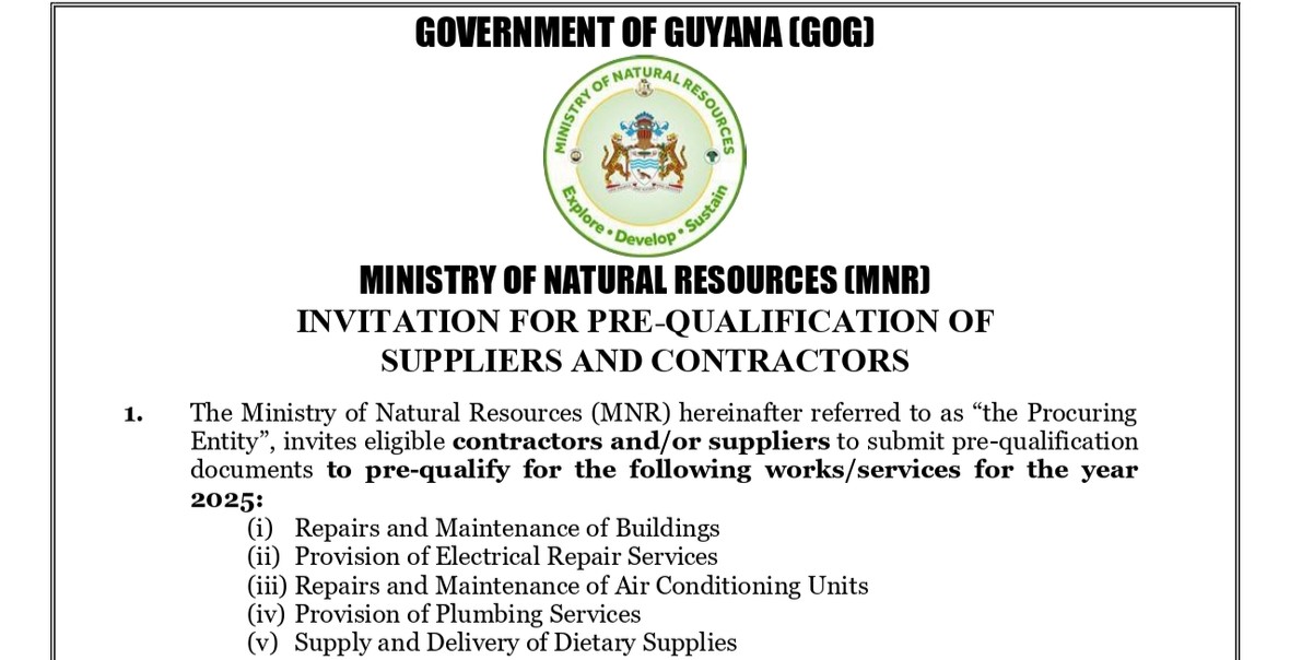 Invitation for Pre-Qualification of Suppliers and Contractors ...